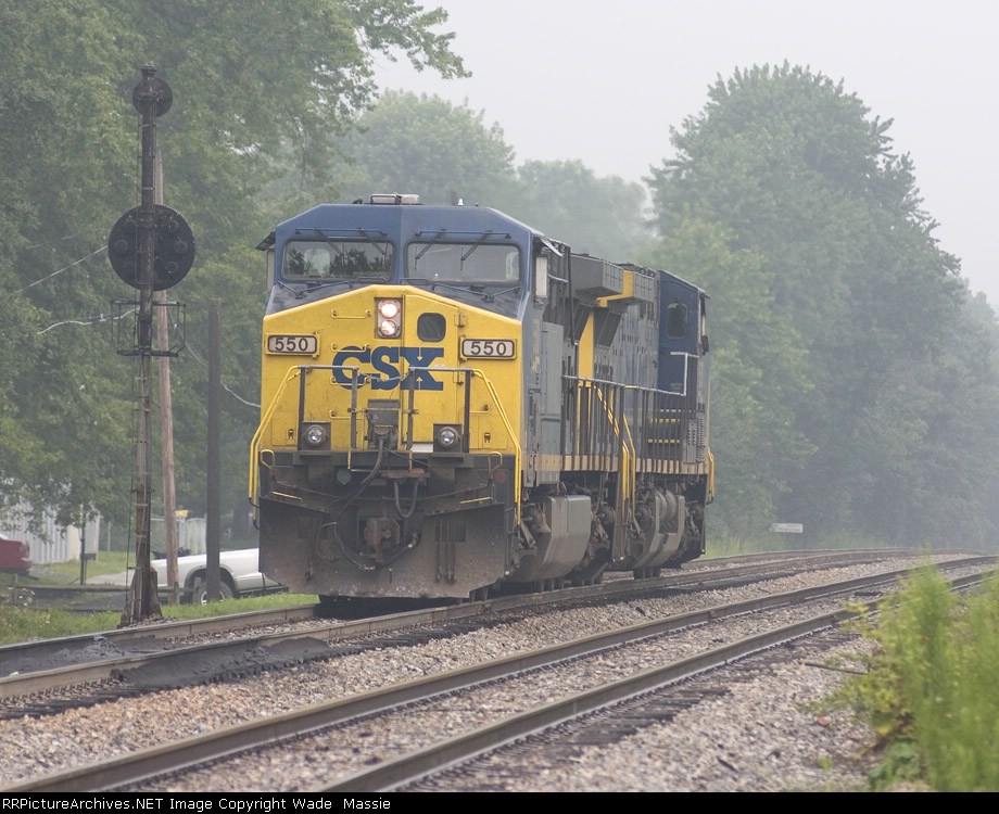 CSX 550 at the top of Cranberry Grade